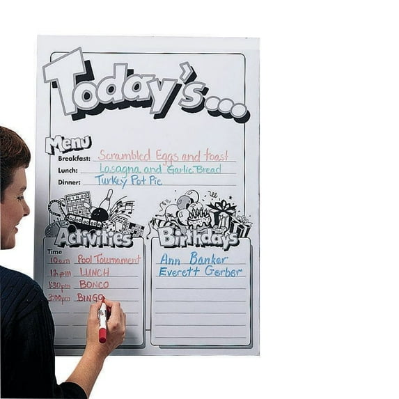 Dry-Erase Activities Board, 19” x 25” - Walmart.com