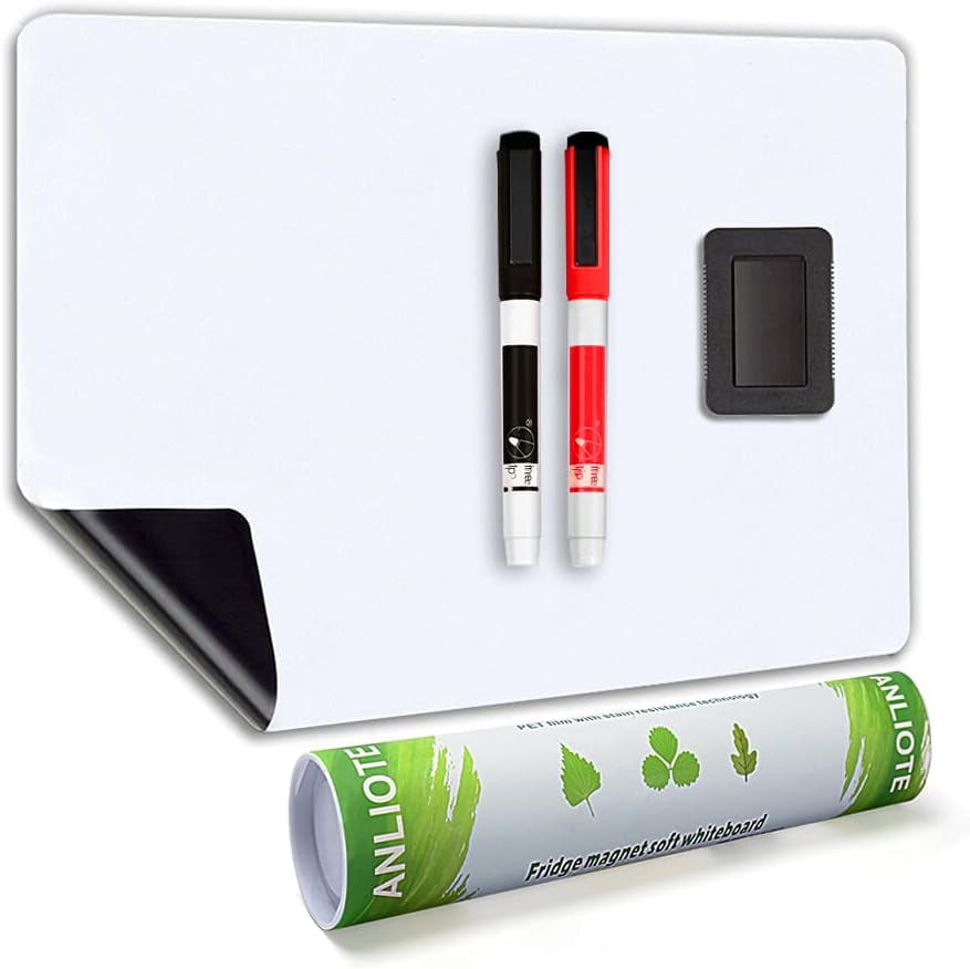 Dry Erase Board Fridge White Board Sheet, Flexible Large Refrigerator ...