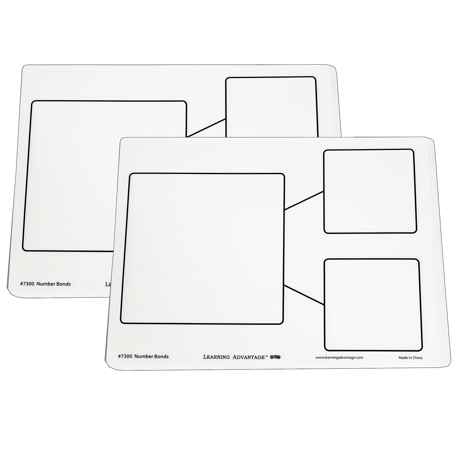 Learning Advantage Dry Erase Boards - Number Bond - 10 Per Set - 2 Sets ...