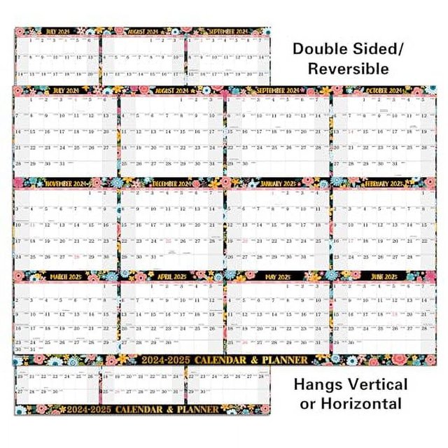 Dry Erase Calendar 2024-2025 - JUL.2024 - DEC. 2025, 2024-2025 Yearly ...