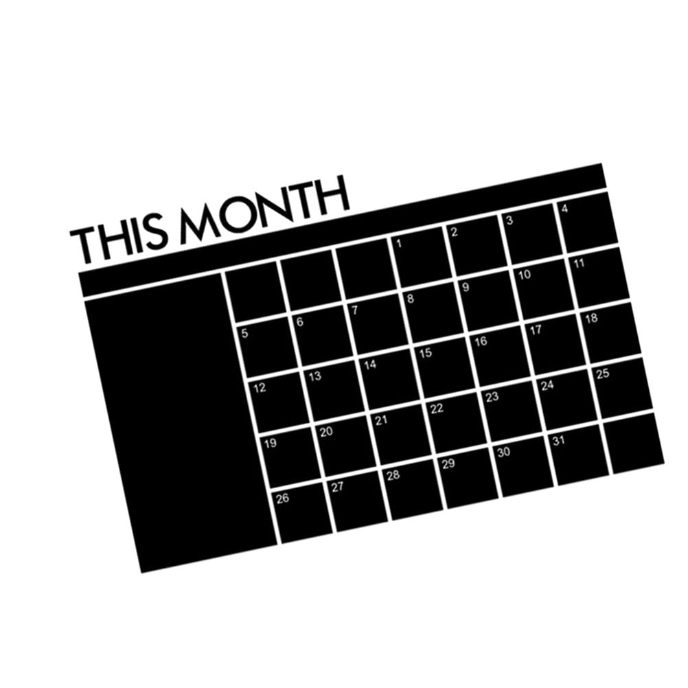 Dry Erase Calendar Blackboard Stickers Household Reusable - Walmart.com