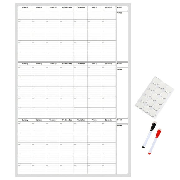 2026 Yearly Wall Calendar - 2026 Dry Erase Calendar for Wall, 34.6" x ...