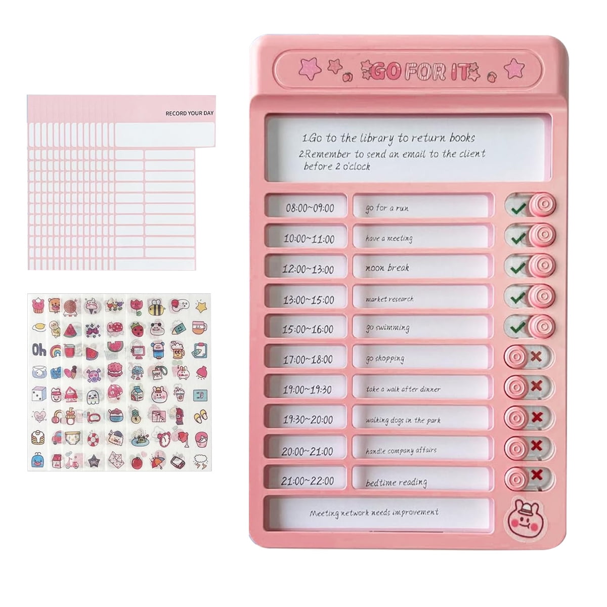 Dry Erase Chore Chart For Kids Teens With 15 Detachable Cardstock ...