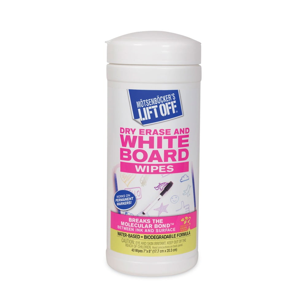 Dry Erase Board Cleaner Wipes - Streak-free, Biodegradable - Plastic ...