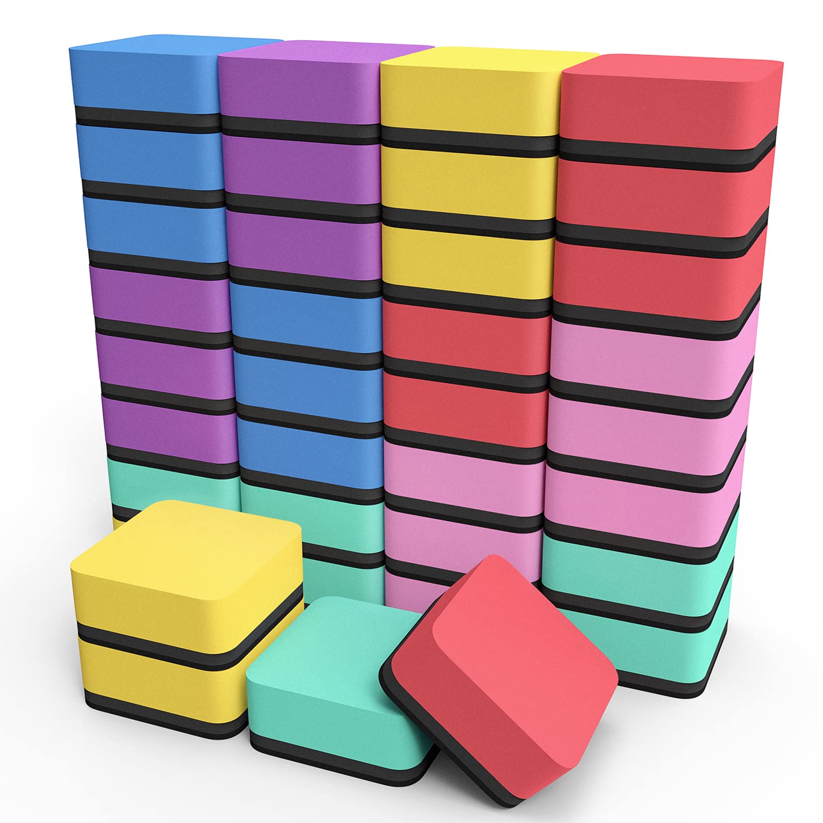 Dry Erase Erasers, 36 Pack Magnetic Whiteboard Erasers for Classroom ...