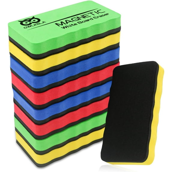 Dry Erase Erasers, Magnetic Whiteboard Erasers 8 Pack for White Board ...