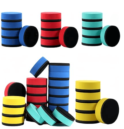 Dry Erase Erasers, Wanfoou 48 Pack Mini Magnetic Whiteboard Erasers Dry ...
