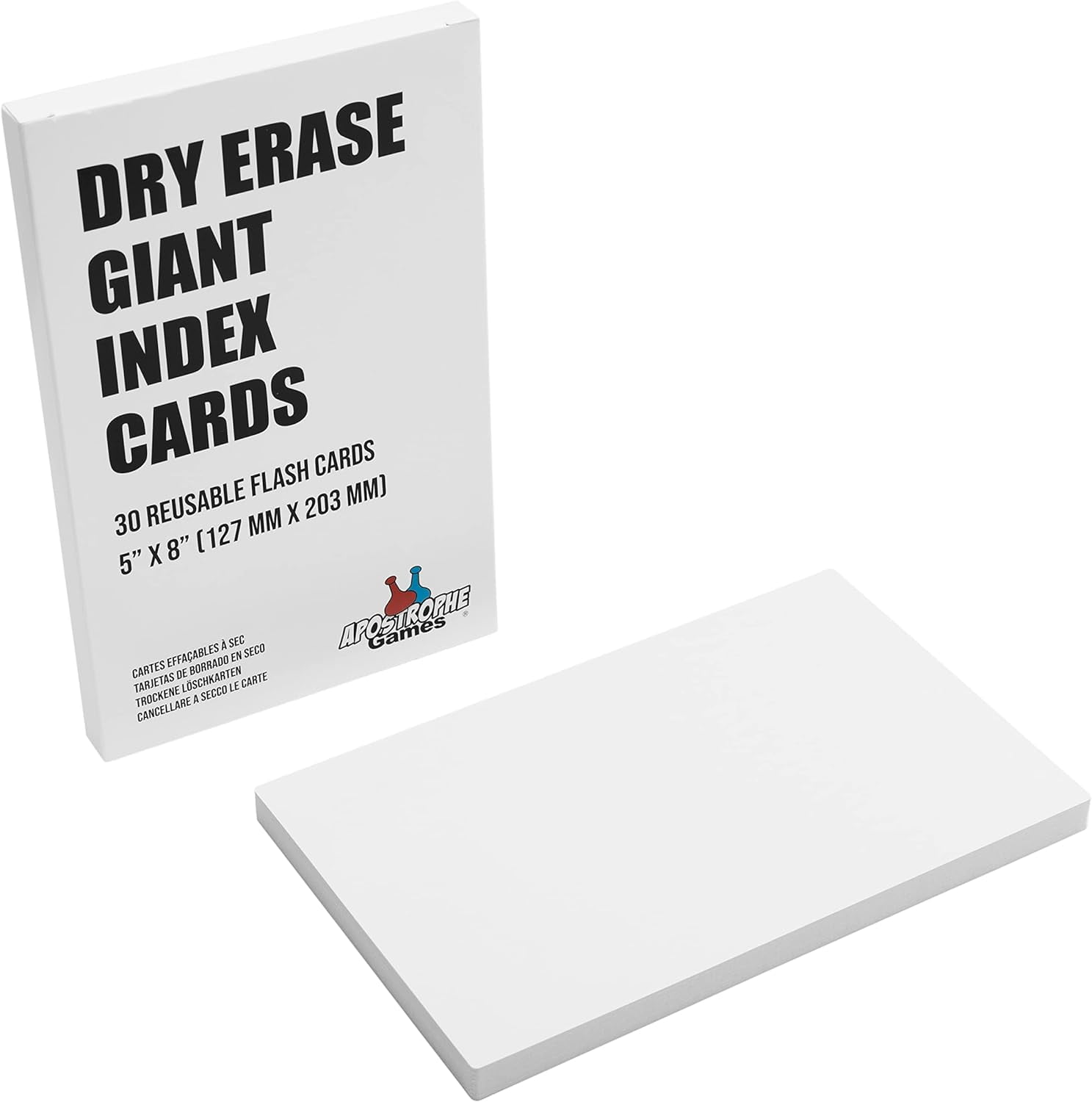 Large Dry Erase Index Cards - 30 Cards (5" x 8") - Walmart.com