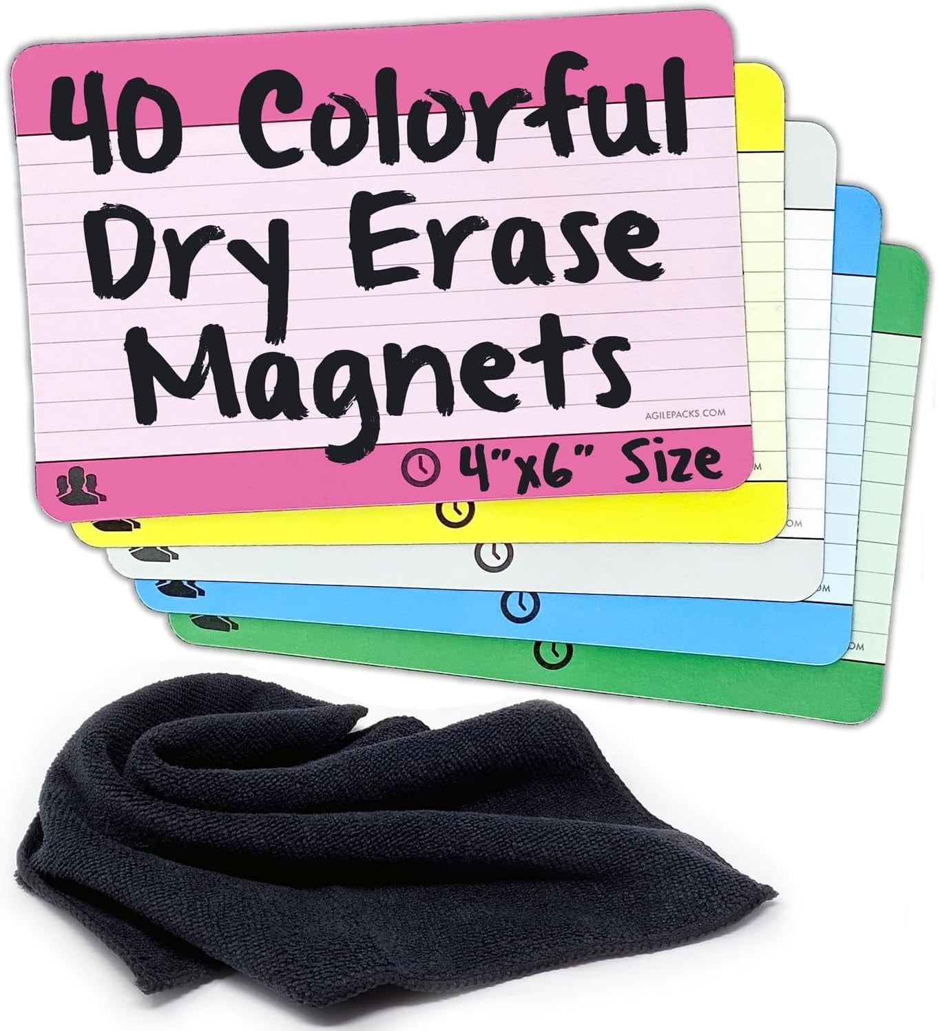 Dry Erase Magnet Kit by for Kanban Board, Agile, Scrum, | 4x6 Reusable ...