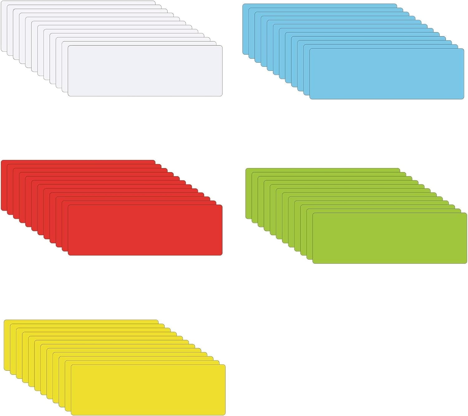 Dry Erase Magnetic Labels (1x3,Pack of 60),Write On Magnets Sticker ...