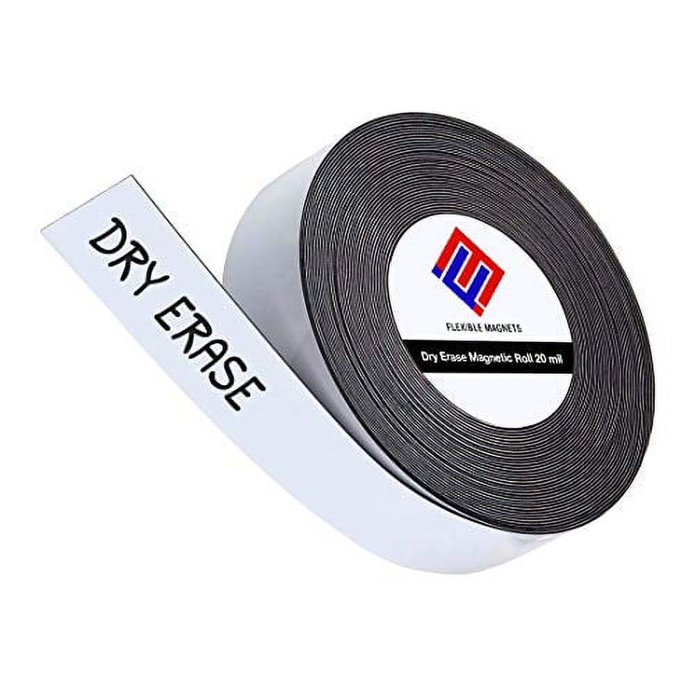 Dry Erase Magnetic Strips - Roll of Writable Whiteboard Magnets ...