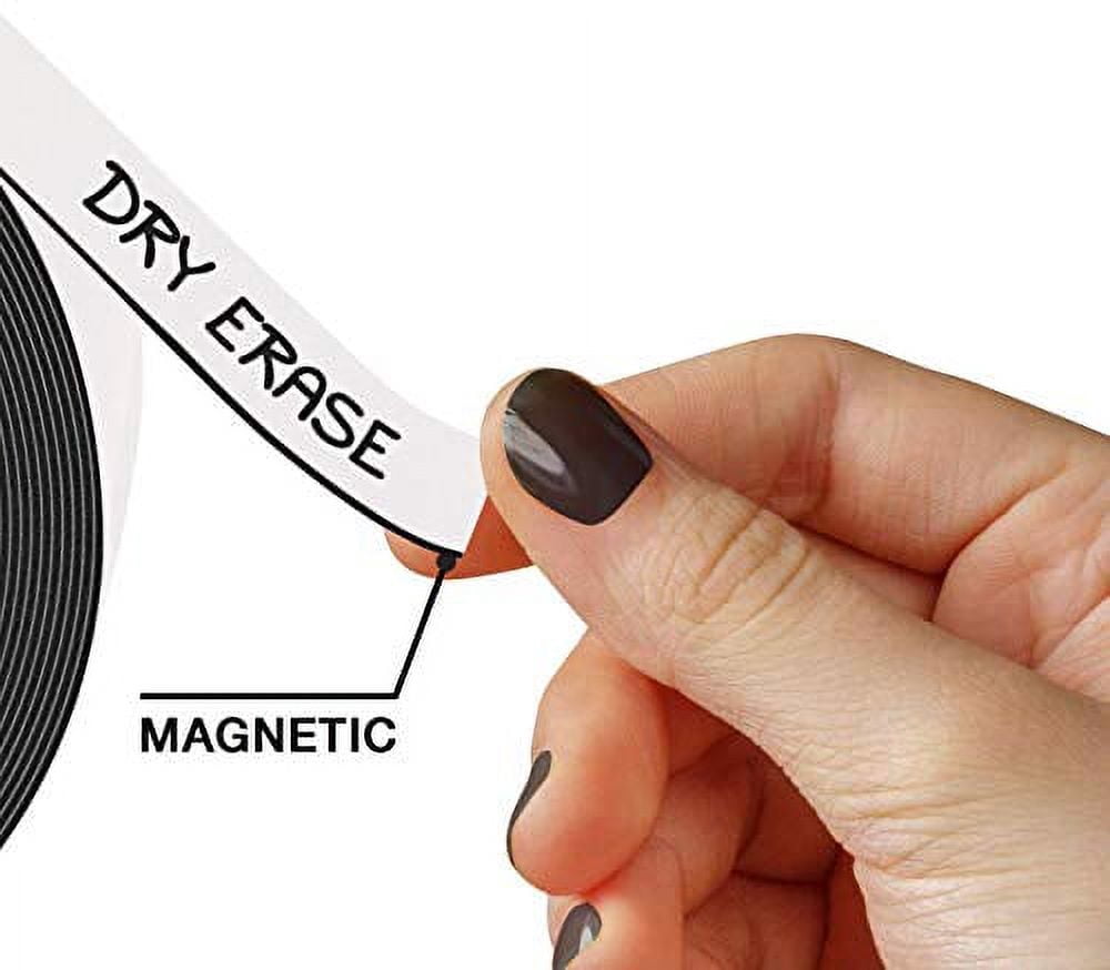 Dry Erase Magnetic Strips - Roll of Writable Whiteboard Magnets ...