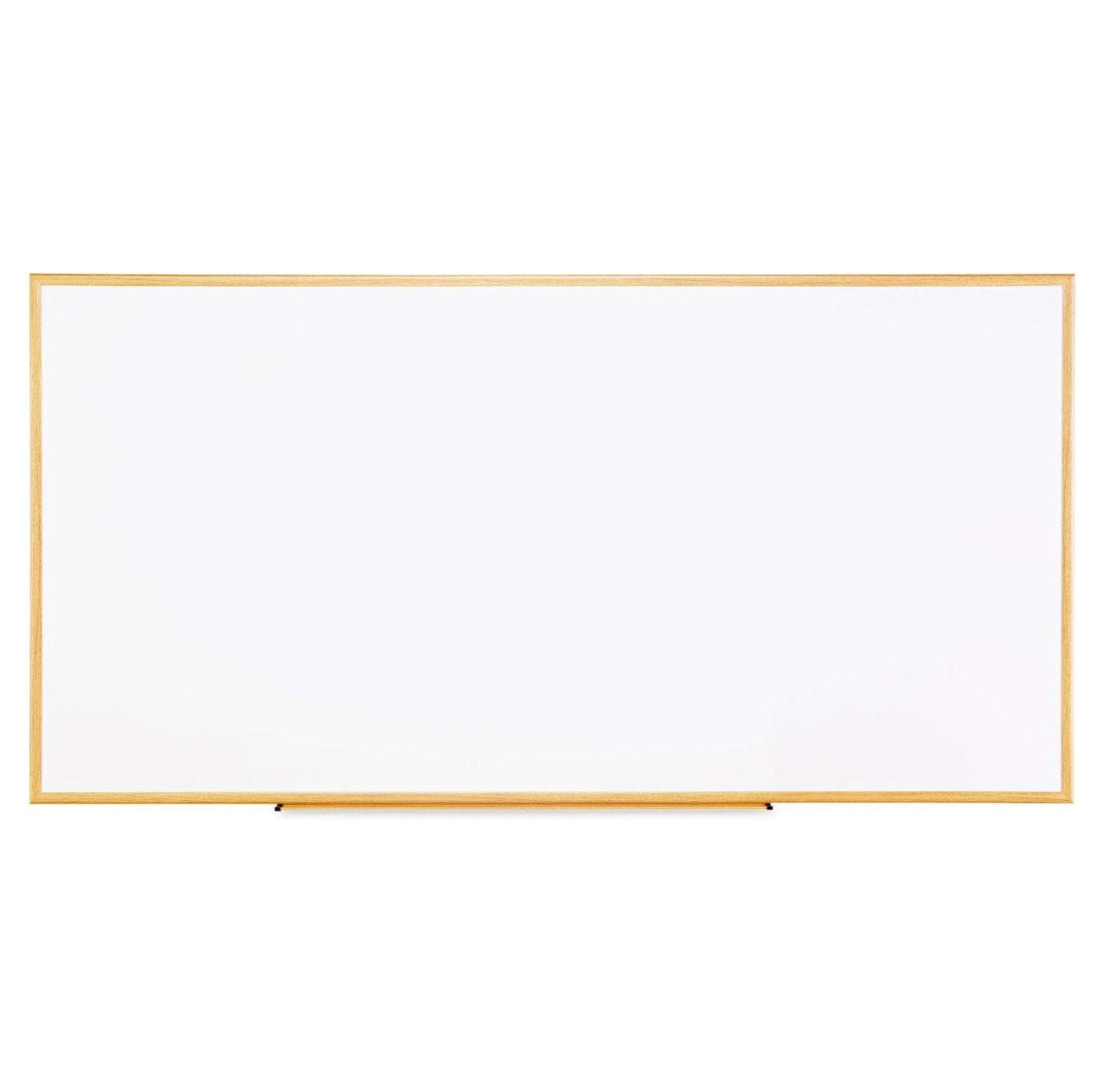 Dry Erase Marker Board, Melamine, 96 x , Oak Wood Frame - Walmart.com