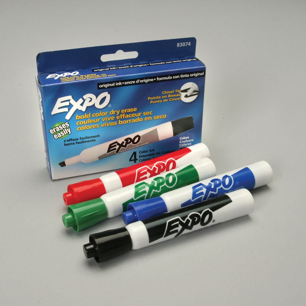 Dry-Erase Marker, Expo, Set Of 4 - Walmart.com