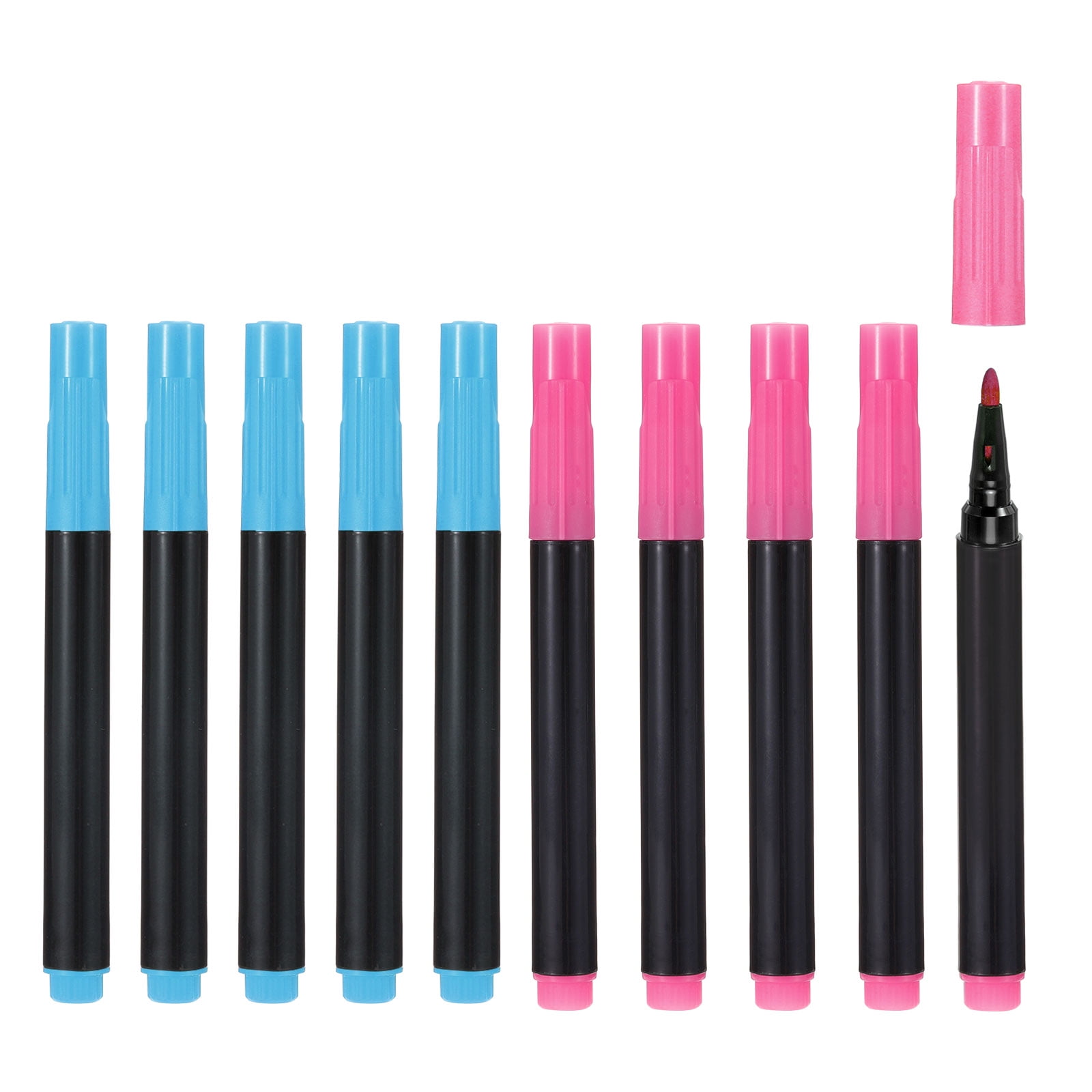 Dry Erase Marker Pens Sky Blue&Pink Ink Fine Point Low Odor Whiteboard ...