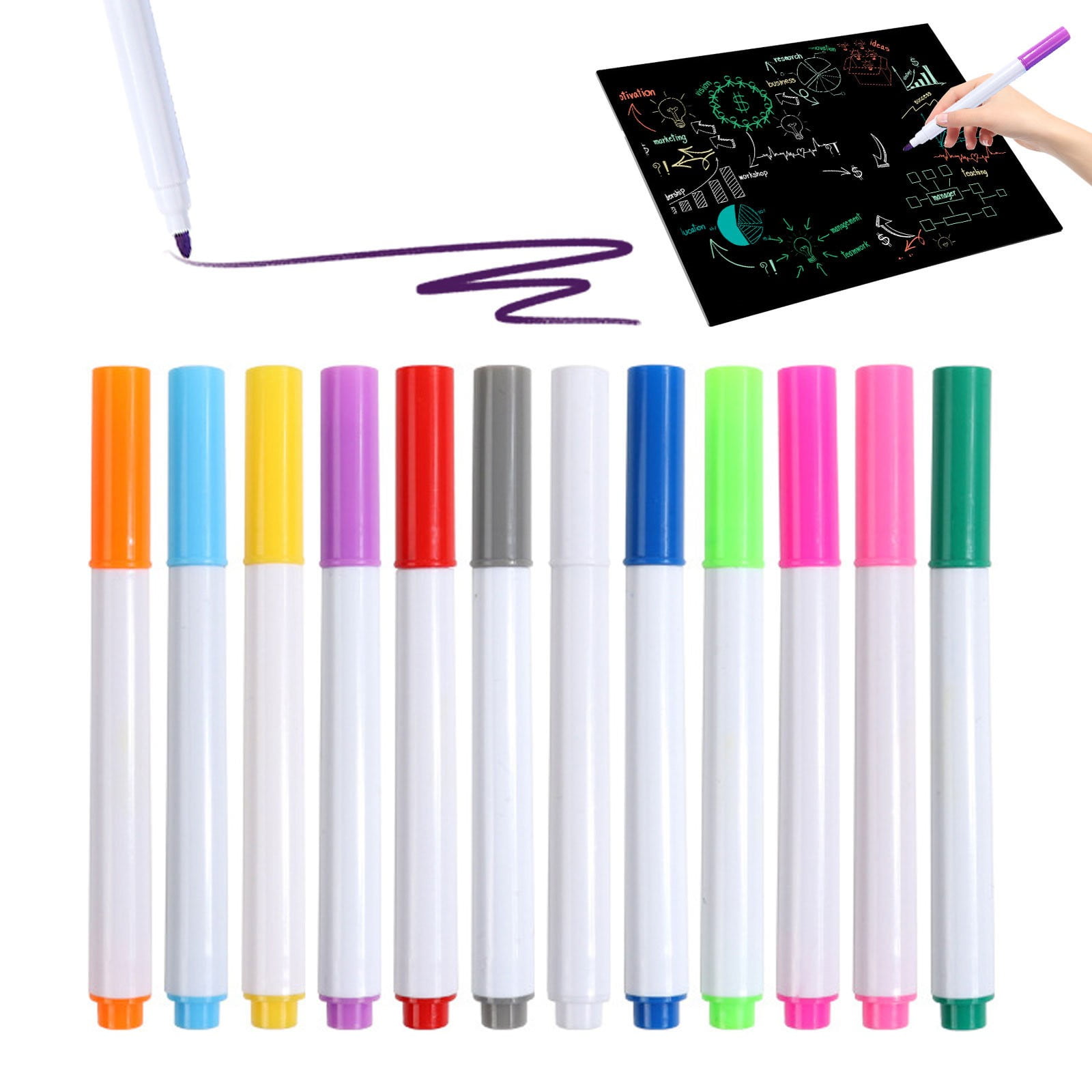 Dry Erase Markers Fine Tip, Fine Tip Dry Erase Markers, White Board ...