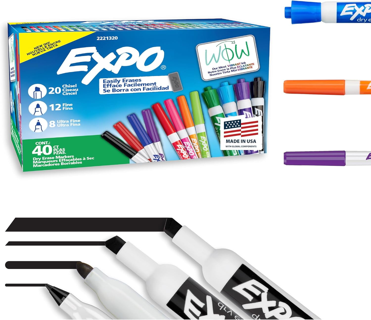 Dry Erase Markers Ultimate Pack Chisel Fine Ultra Fine Mixed Tips ...