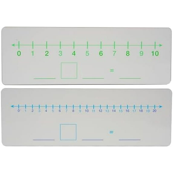 Dry Erase Number Line, Double Sided Whiteboard, 1 Pack 4x12, Side 1 1 ...