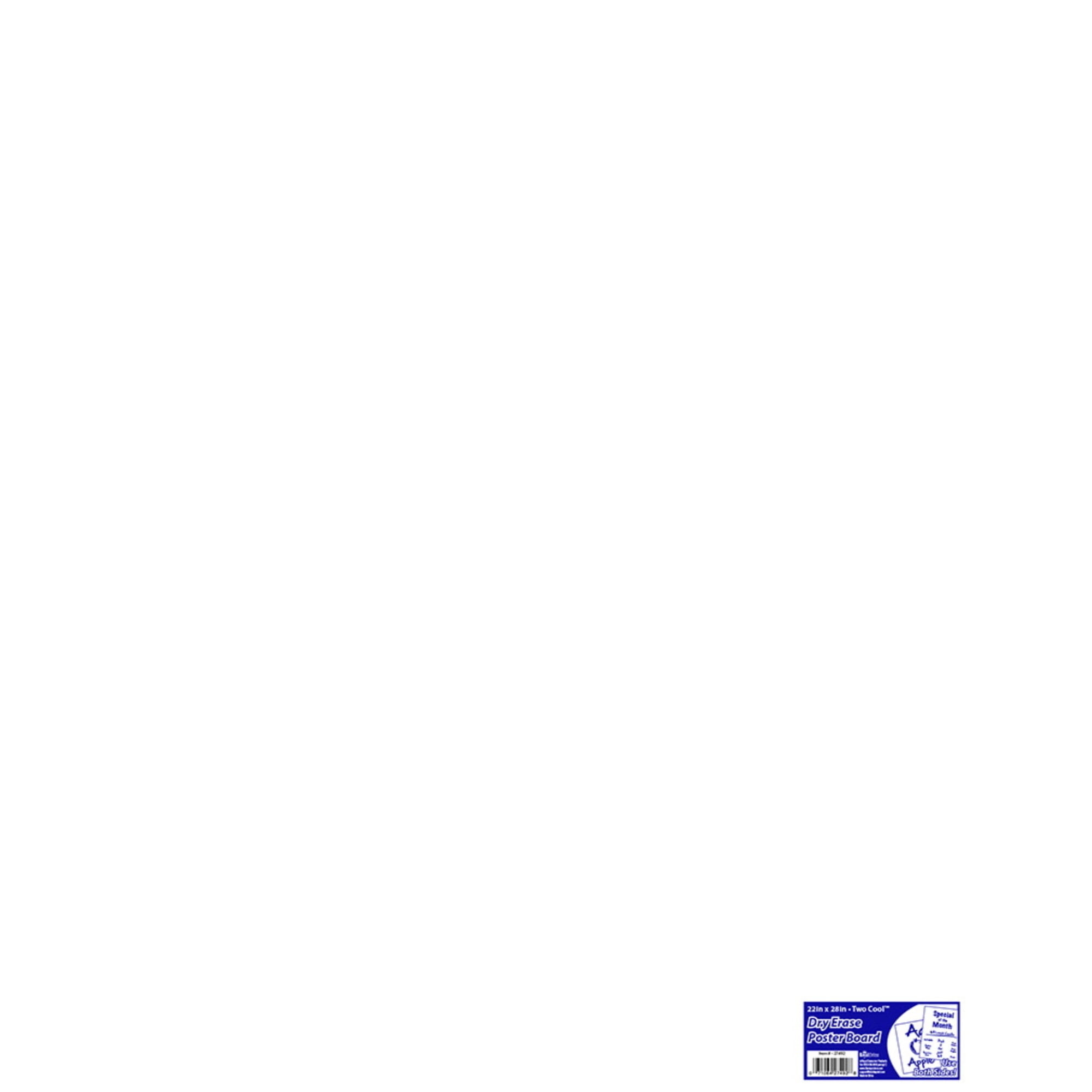 Dry Erase Poster Board, 22 x 28 Inches, White, Case of 25 - Walmart.com