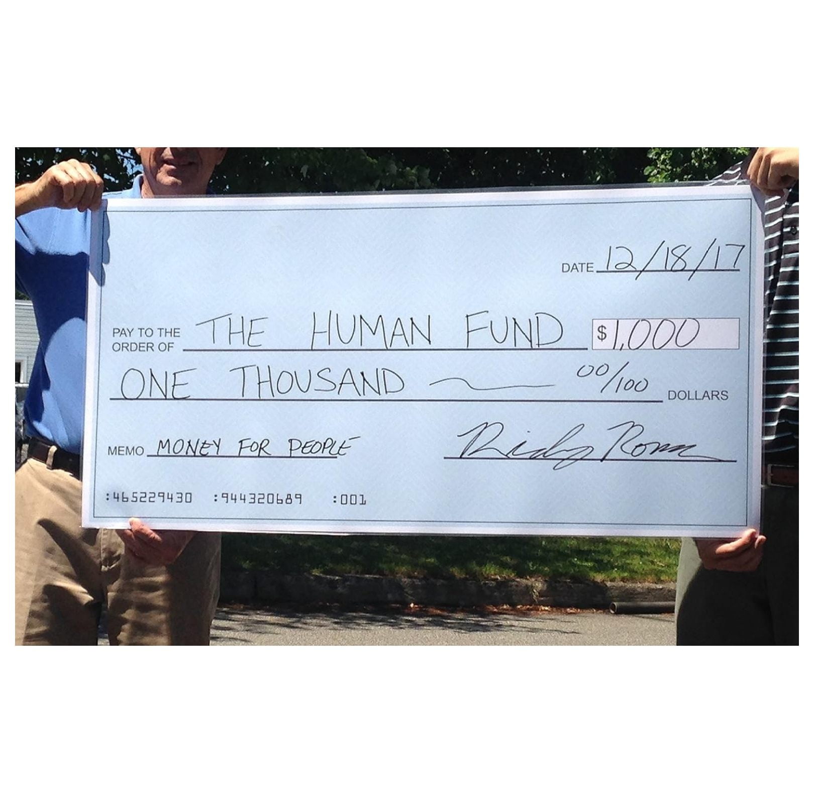 Dry Erase Presentation Check - 24" x 36" Reusable Big Check for ...