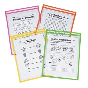 Dry Erase Pockets for Office and School