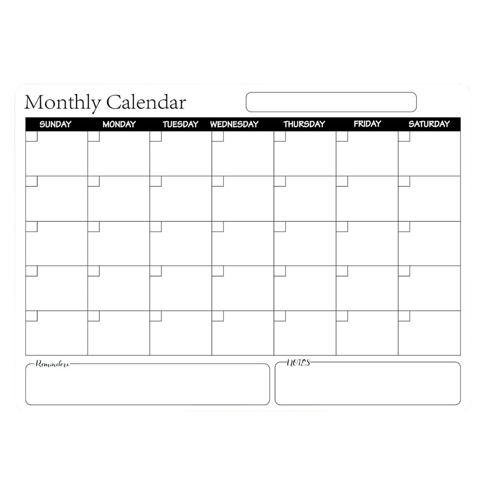 Dry Erase Wall Calendar For Office Home School Organizational Planner ...