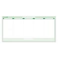 Dry Erase Wall Planner 75" x 36" - 5 Column Weekly Organizer - Green ...
