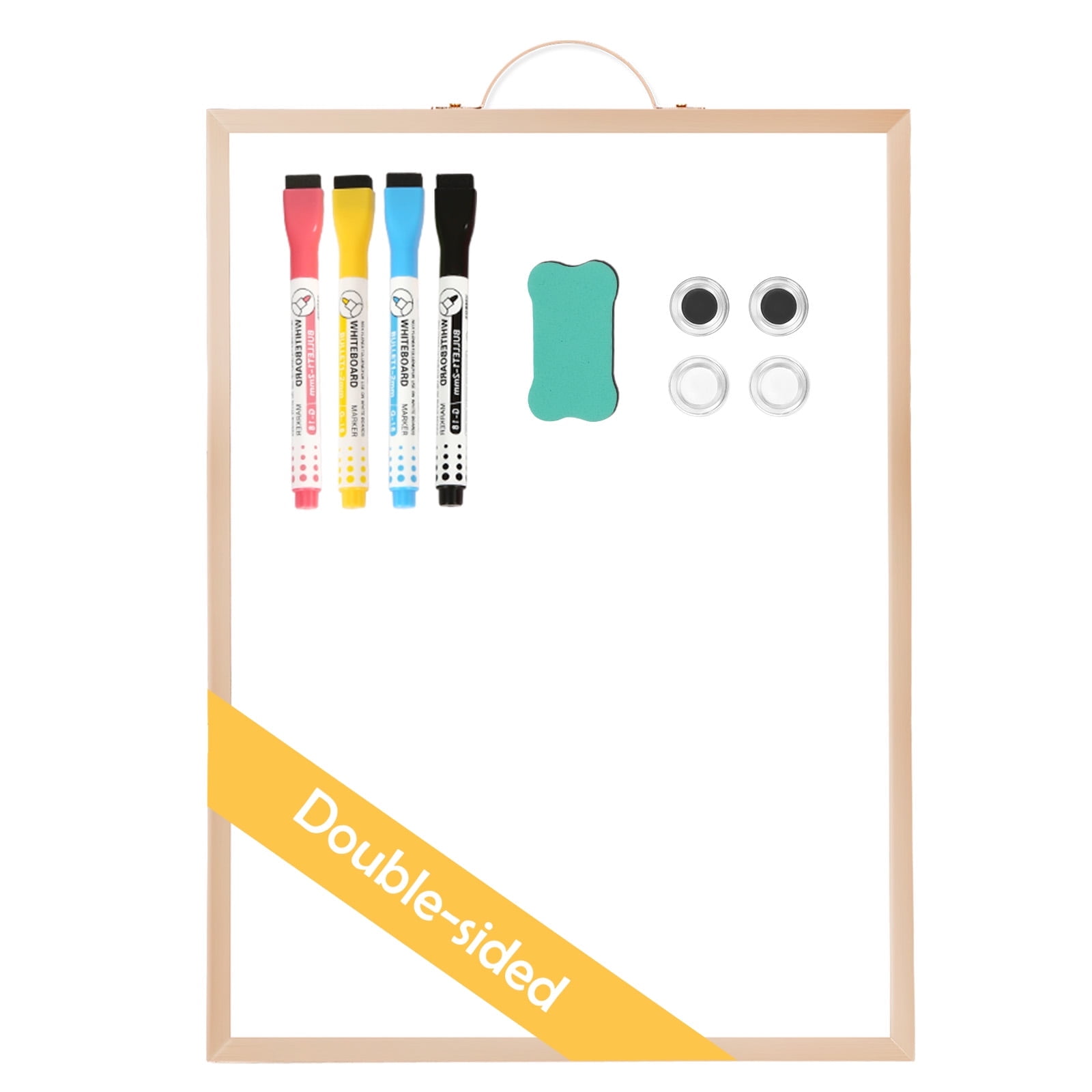 Dry Erase White Board for Wall, 12" x 16" Small Magnetic Portable ...