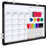 WorxSail 17"x13" Dry Erase Calendar, Monthly Planner White Board for ...