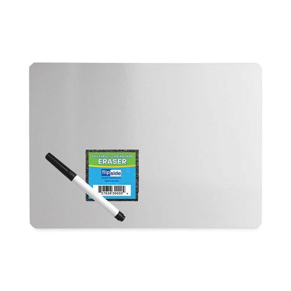 Dry Erase Whiteboards Set, 12 x 9, White, Black Markers, 12/Pack ...