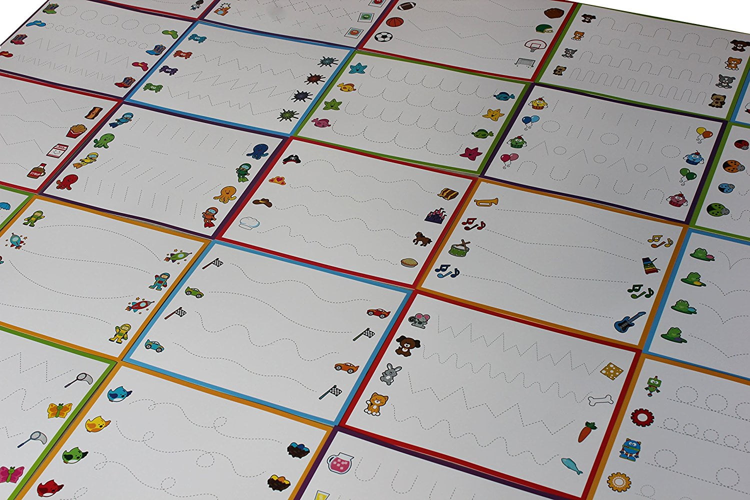 Dry Erase & Wipe Off - Pre-Handwriting Tracing Activity Pages - Set of ...