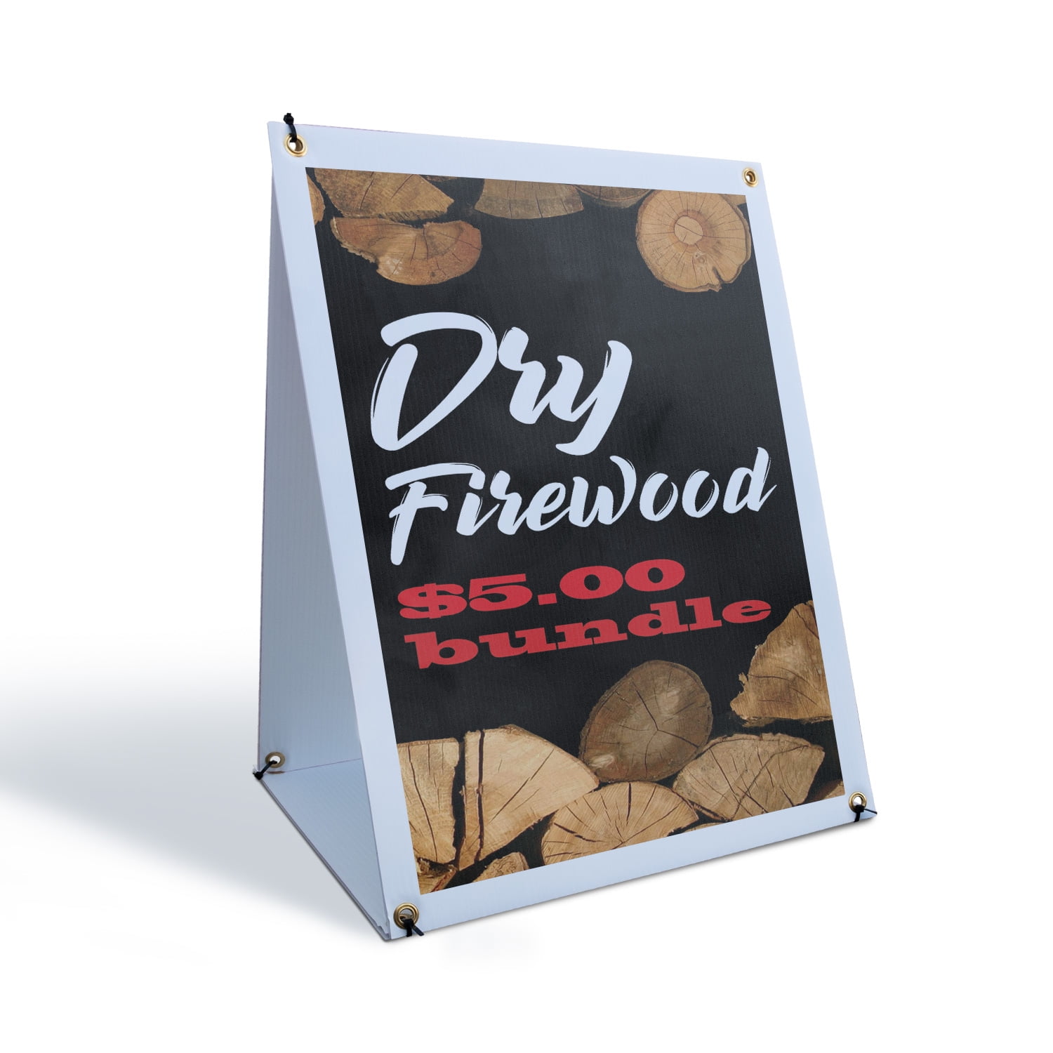 Dry Firewood $5.00 a Bundle Sidewalk Sign 24 Inch x 36 Inch A-Frame ...