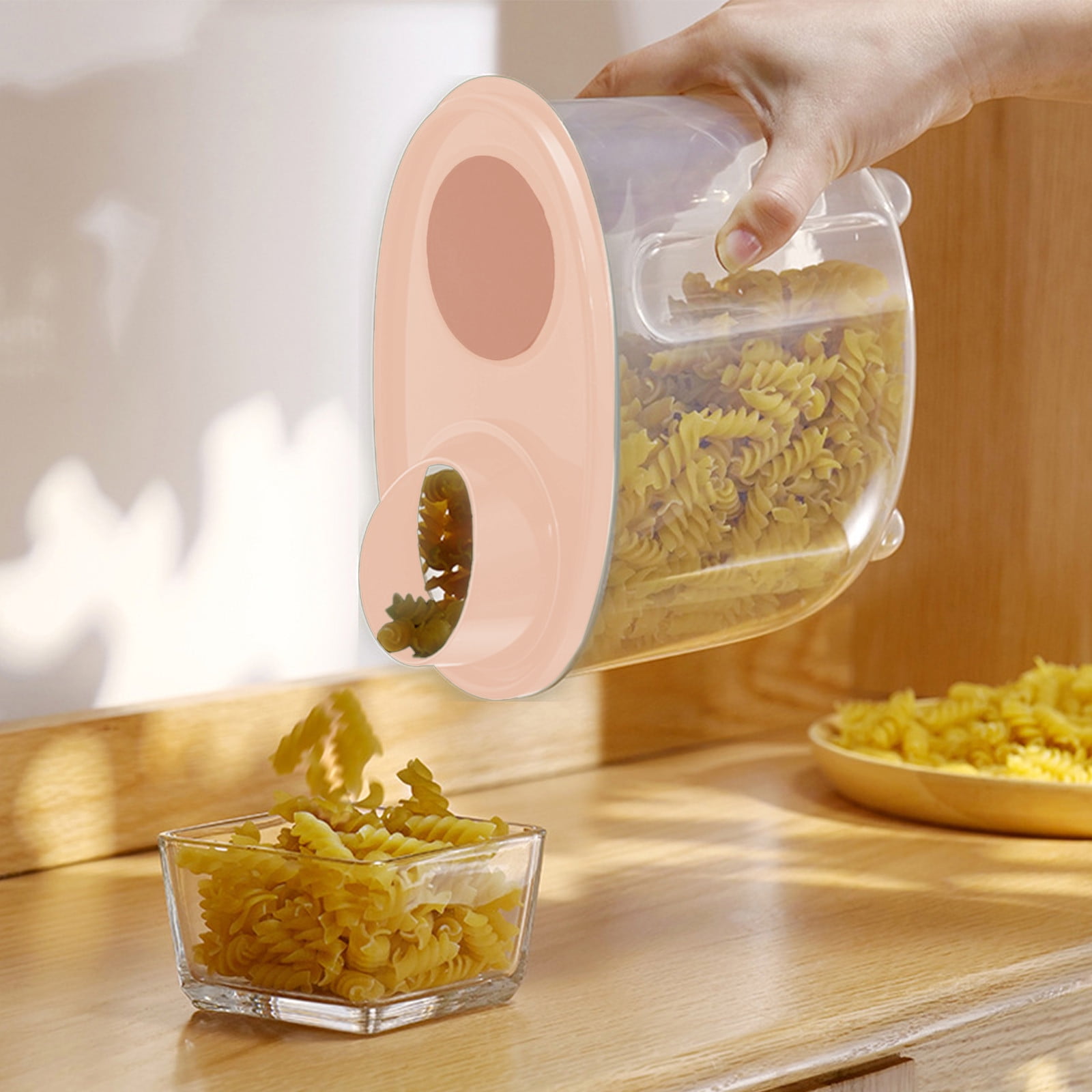 Dry Food Cereal Storage Container with Lid, Kitchen and Pantry ...