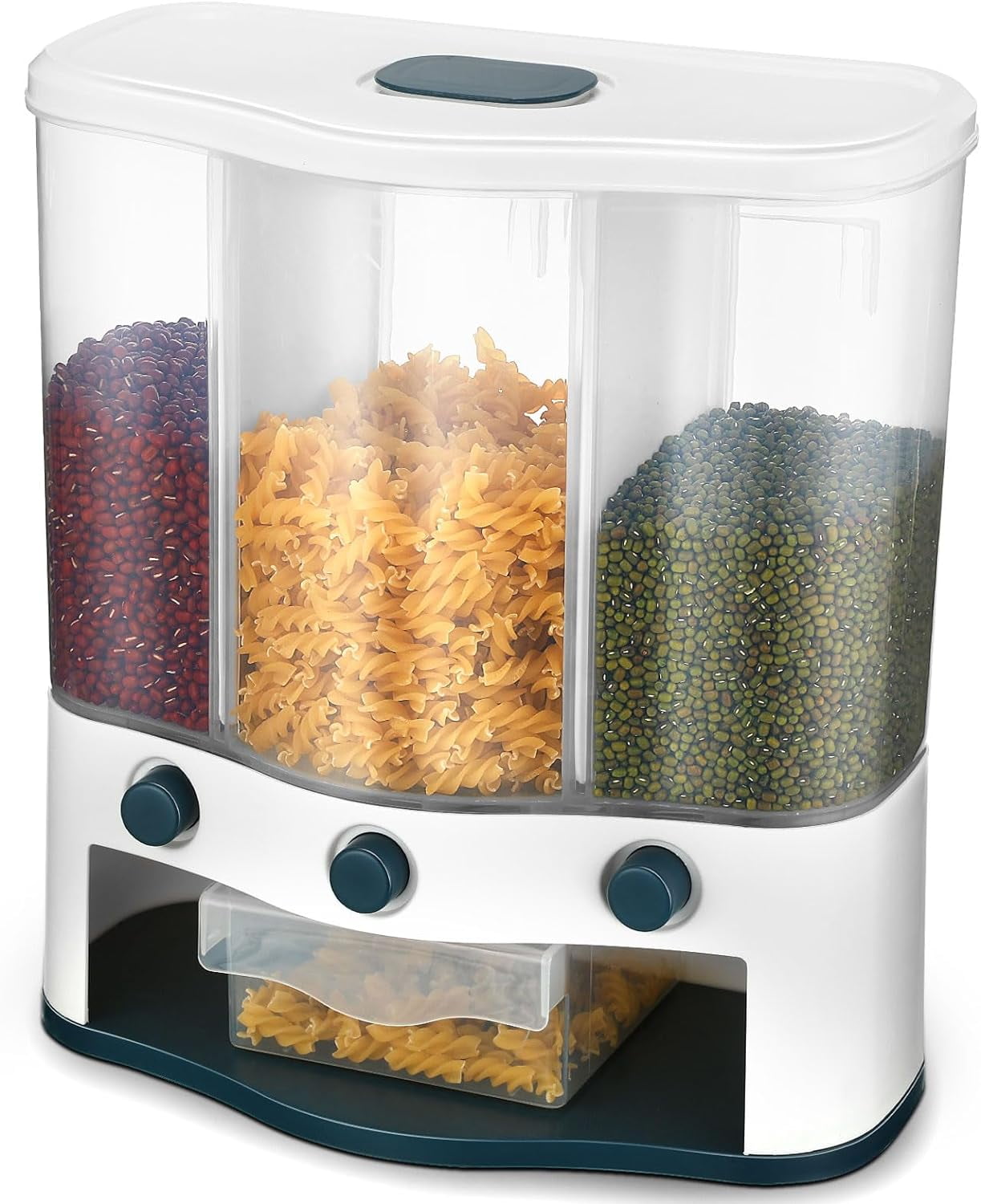 Dry Food Dispenser 25 Pounds Wall Mounted Cereal Dispensers Cereal ...