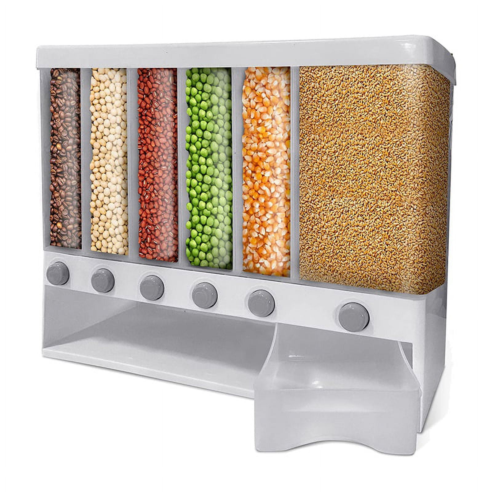 Dry Food Dispenser Cereal Container-Rice Dispenser 22 Pounds Pantry ...