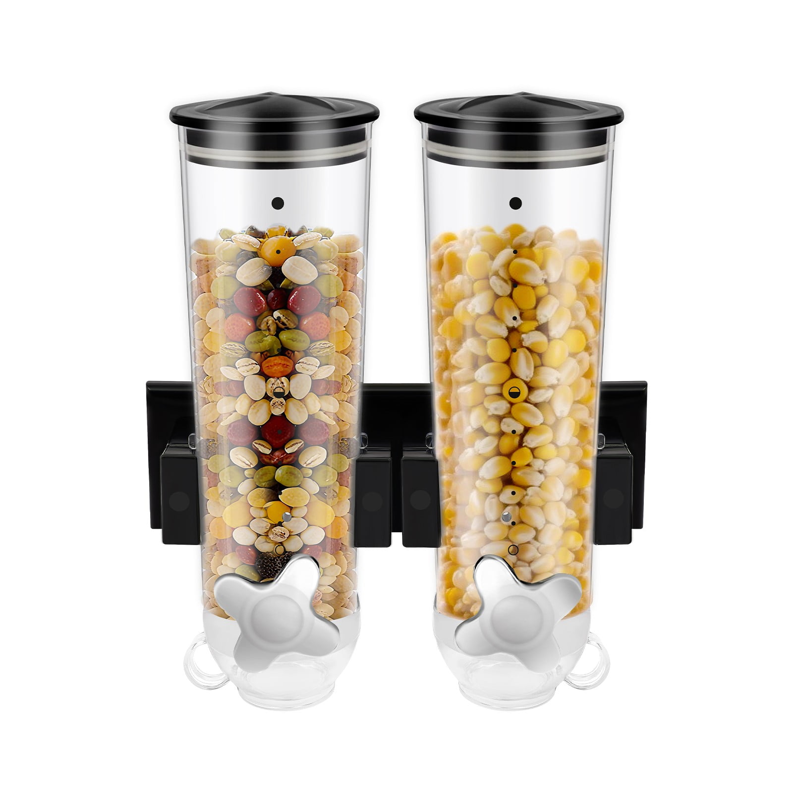 Dry Food Dispenser Control Food Storage Dispenser 2 Pack Cereal ...