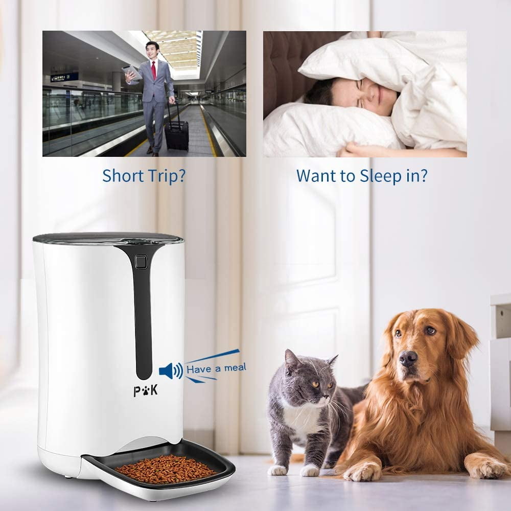 Dry Food Dispenser For Cats And Dogs, 7L Automatic Food Dispenser ...