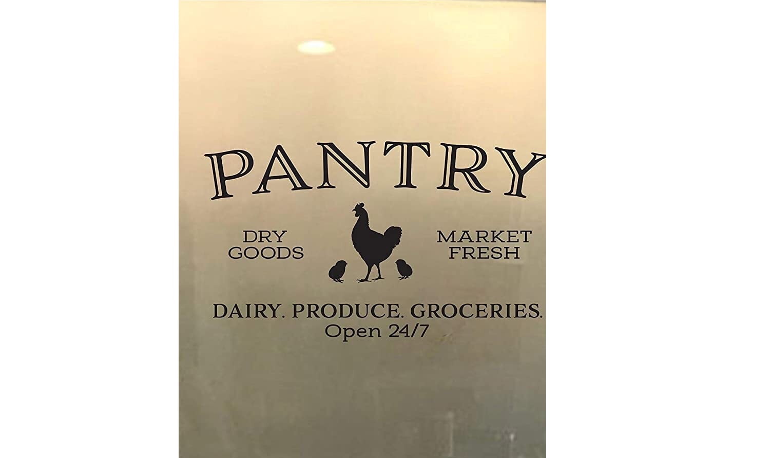 Dry Goods Market Fresh Dairy Produce Groceries Open Glass Door Wall ...