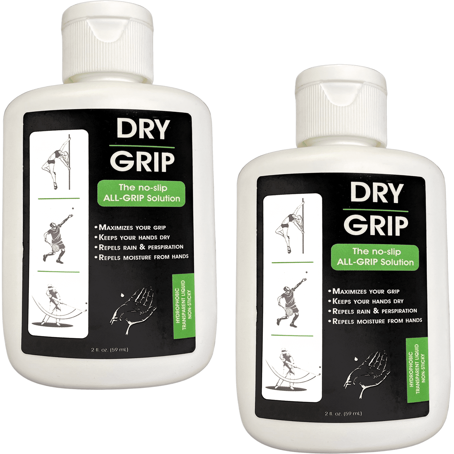 Dry Hands & Pole Grip Solution – Transparent, Non Sticky, Anti-Slip ...