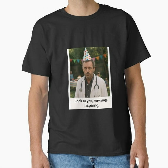 Dry Humor Medical Art with Classic Retro Snarky Physician Style Unisex ...