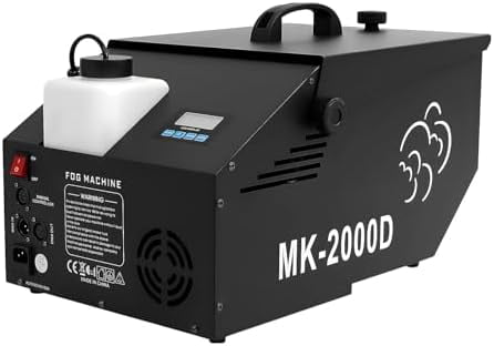 Dry Ice Fog Machine, 1200W Professional Stage DJ Smoke Fog Machine with ...