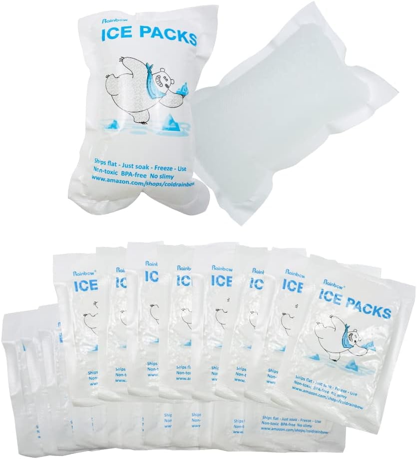 Dry Ice Packs for Shipping Frozen Food - Reusable Ice Packs for Coolers ...