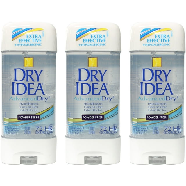 Dry Idea Advanced Dry Antiperspirant & Deodorant Clear Gel, Powder ...