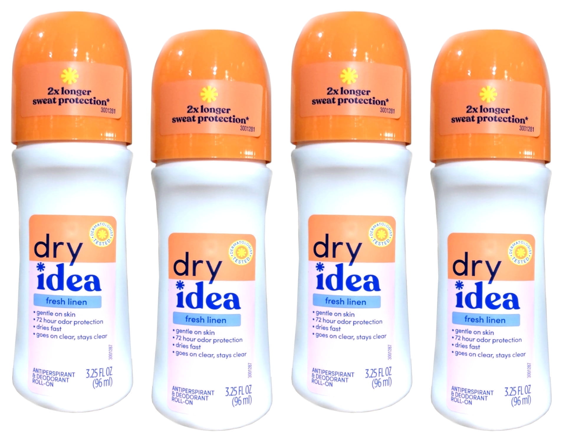 Dry Idea Body Deodorant AdvancedDry Roll-On, Anti-Perspirant, Powder ...