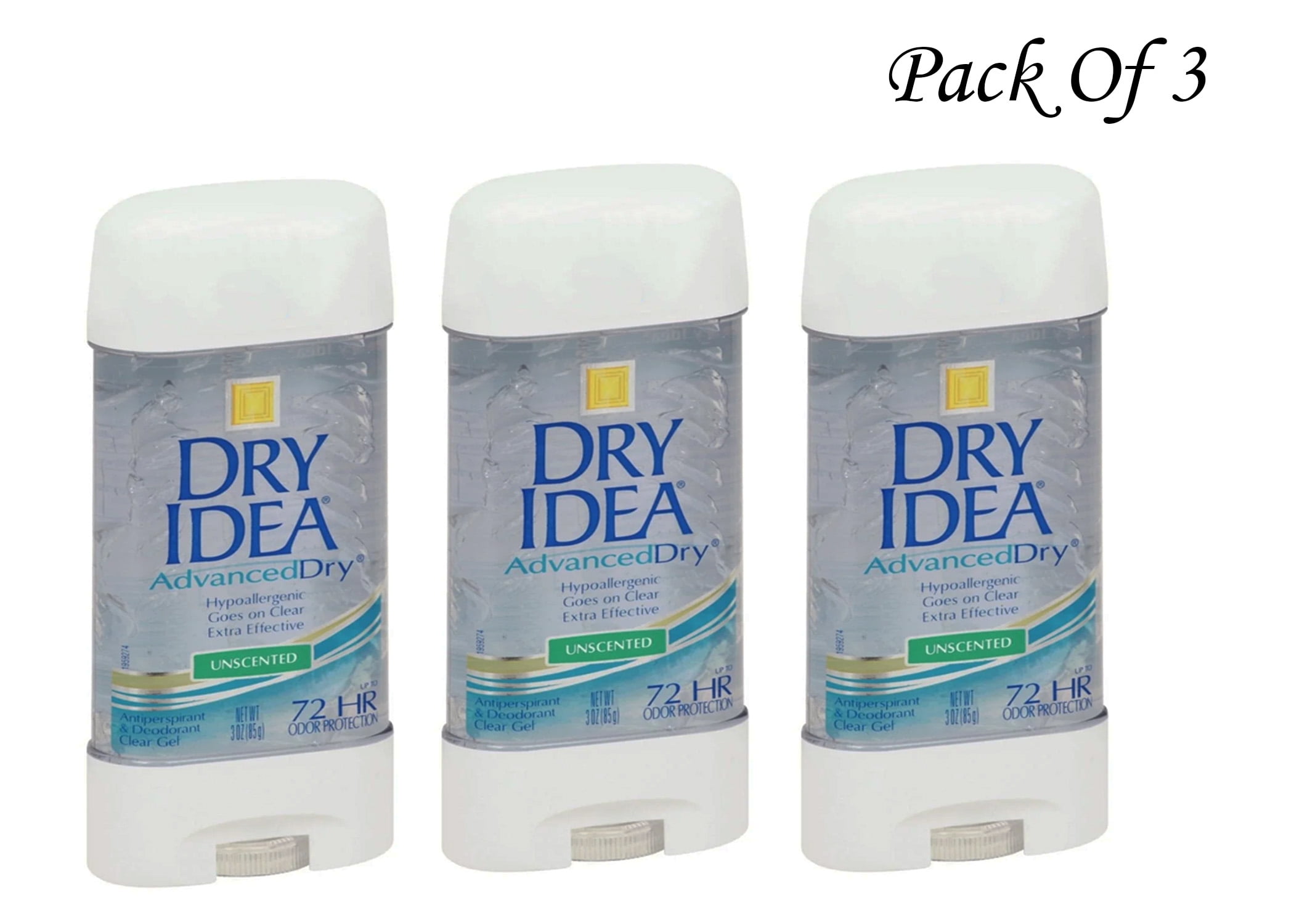 Dry Idea Antiperspirant & Deodorant Clear Gel, 72 HR Odor Protection ...