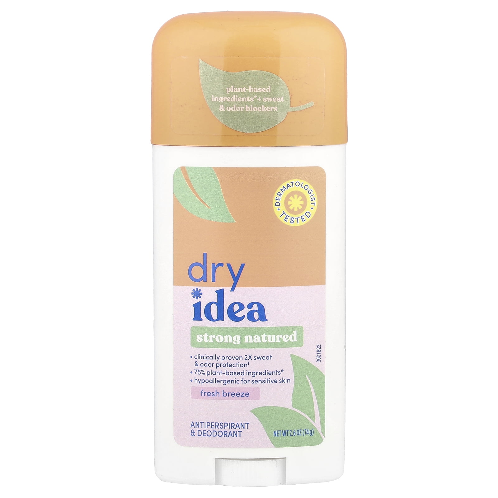 Dry Idea Strong Natured, Antiperspirant & Deodorant, Fresh Breeze, 2.6 ...