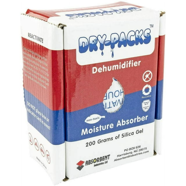 Dry-Packs 200 Gram Silica Gel Dehumidifying Box - DP200BOX - Walmart.com