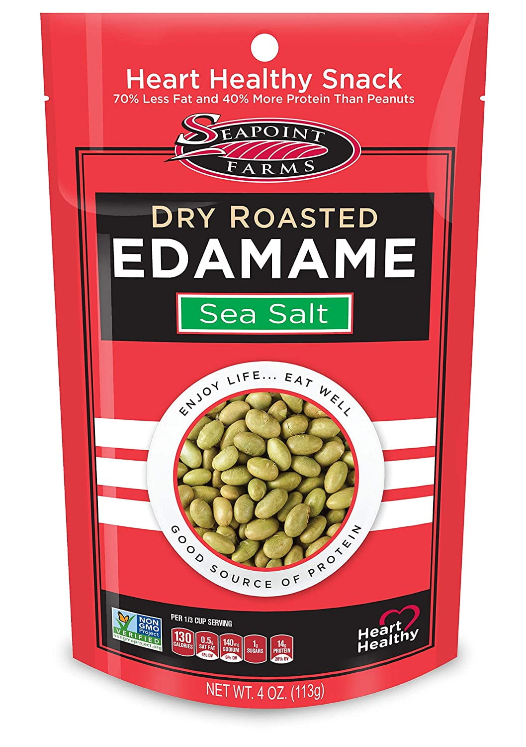 Dry Roasted Edamame, Sea Salt, Vegan, Gluten-Free, Kosher, and Non-GMO ...