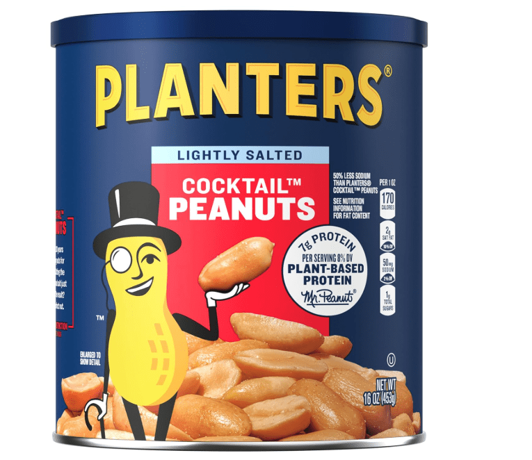 Dry Roasted Peanuts, Plant-Based Protein, Lightly Salted, Peanut Snack ...
