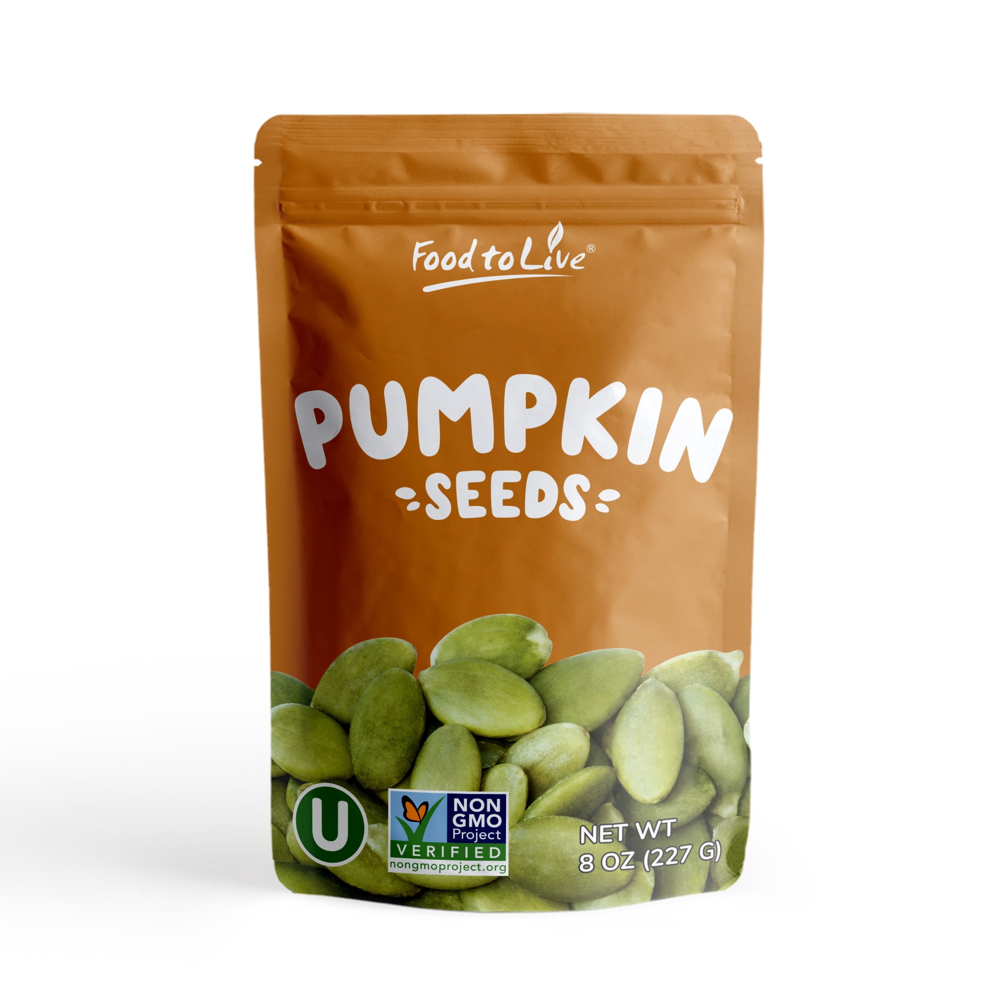 Food to Live Dry Roasted Pumpkin Seeds, Lightly Salted with Himalayan ...
